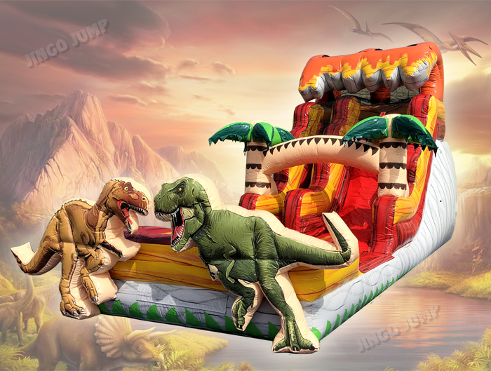 16 FT Jurassic WaterSlide - Shop commercial Inflatable water slide ...
