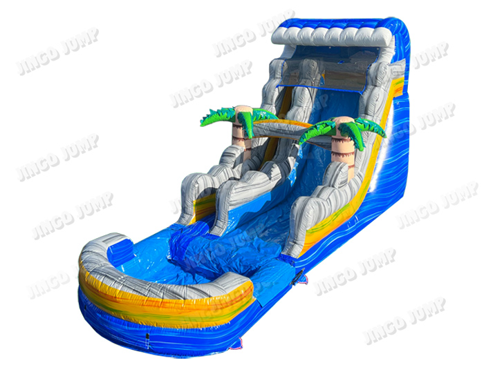 18 FT Caribbean Blast Water Slide- Shop commercial Inflatable water ...